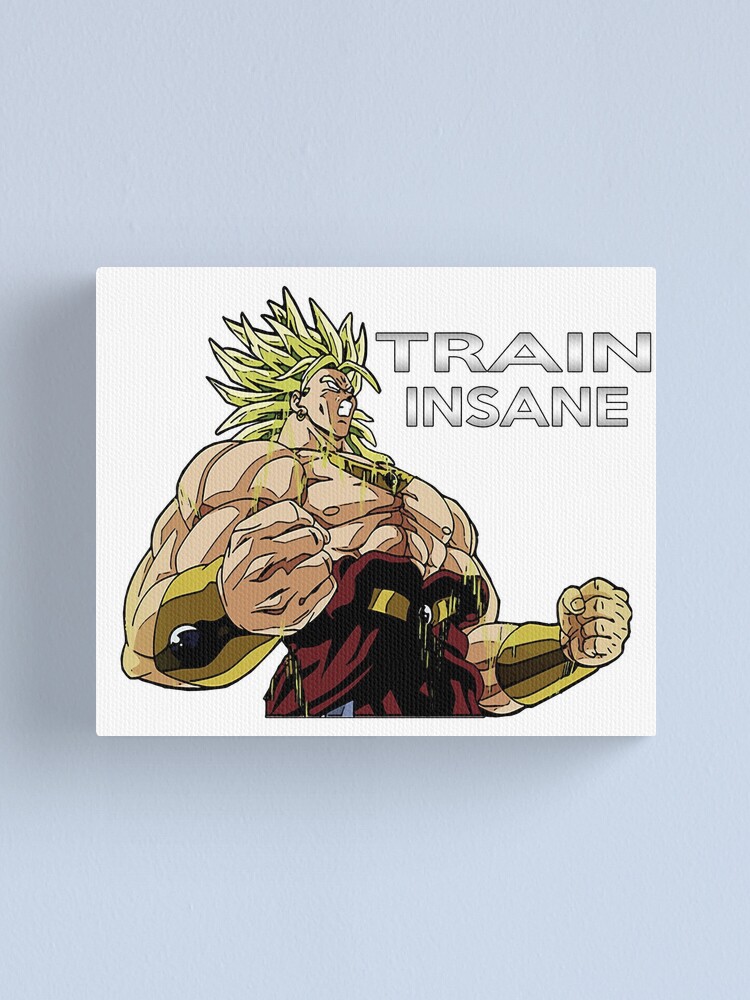 "Broly Train Insane" Canvas Print by mugenjyaj | Redbubble