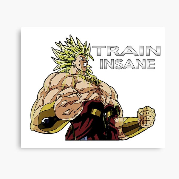 "Broly Train Insane" Canvas Print by mugenjyaj | Redbubble