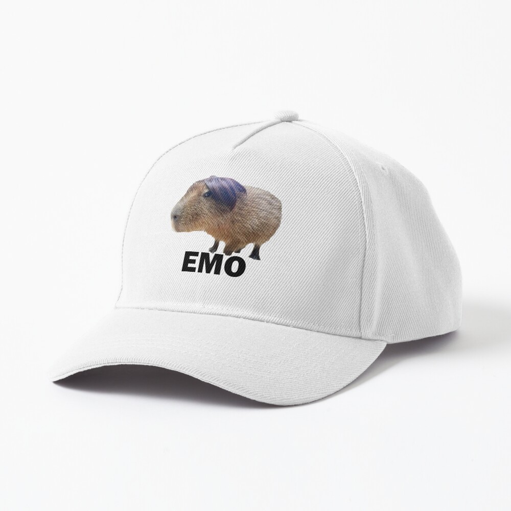 "emo capybara" Sticker for Sale by mhudakova | Redbubble
