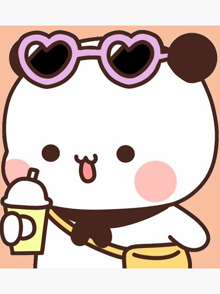 "Cute Bubu Is Drinking Bubble Tea" Poster for Sale by gingersweet ...