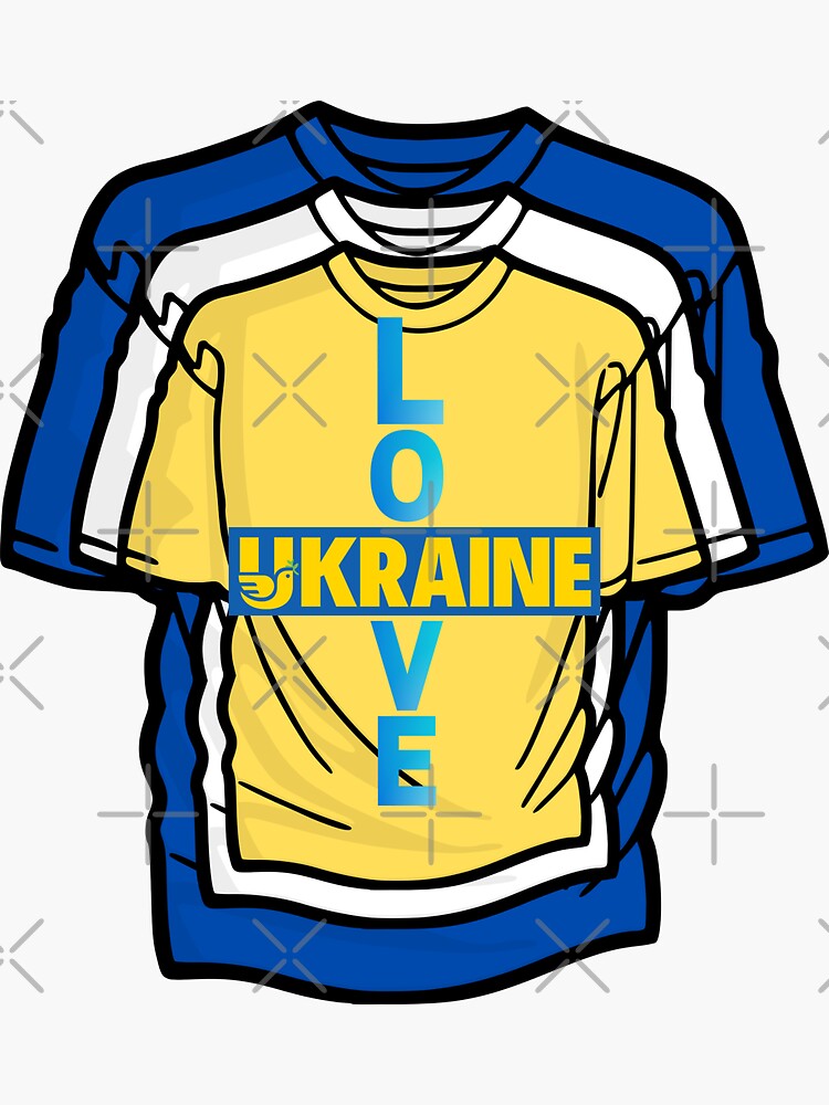 "Ukraine love blue yellow" Sticker for Sale by mrelax57700 | Redbubble