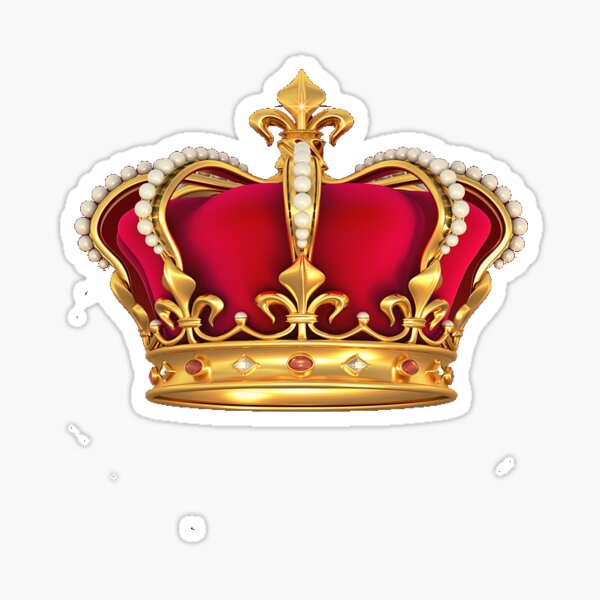 "ROYAL CROWN" Sticker for Sale by BE-FOCUS | Redbubble
