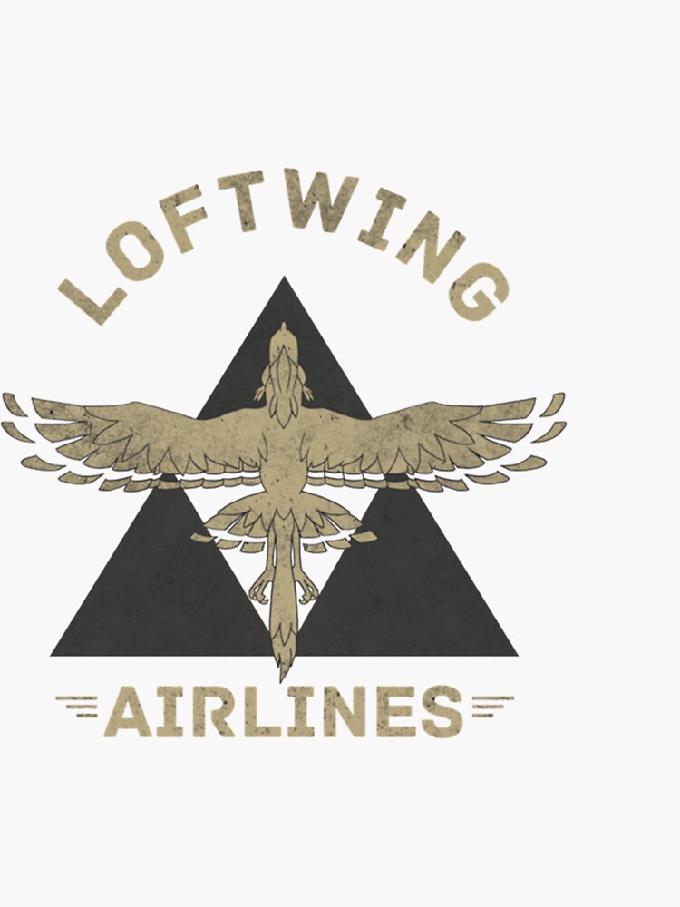 "Loftwing Airlines " Sticker for Sale by GordonMilton | Redbubble