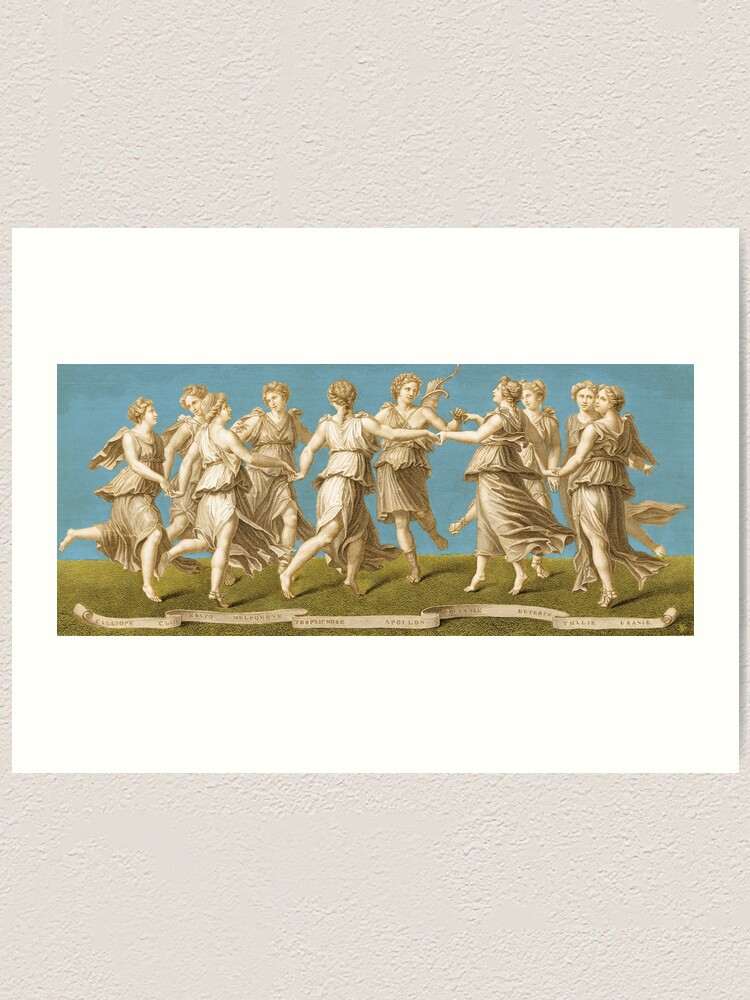 "Dance of Apollo with the Nine Muses" Art Print for Sale by ...