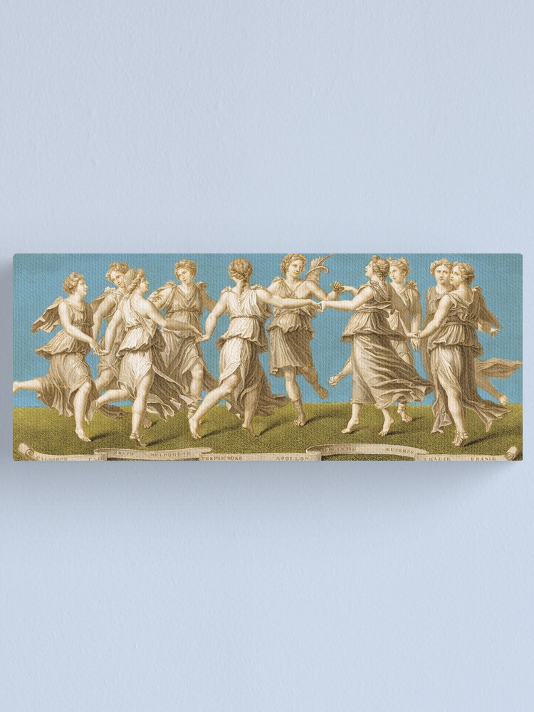 "Dance of Apollo with the Nine Muses" Canvas Print for Sale by ...