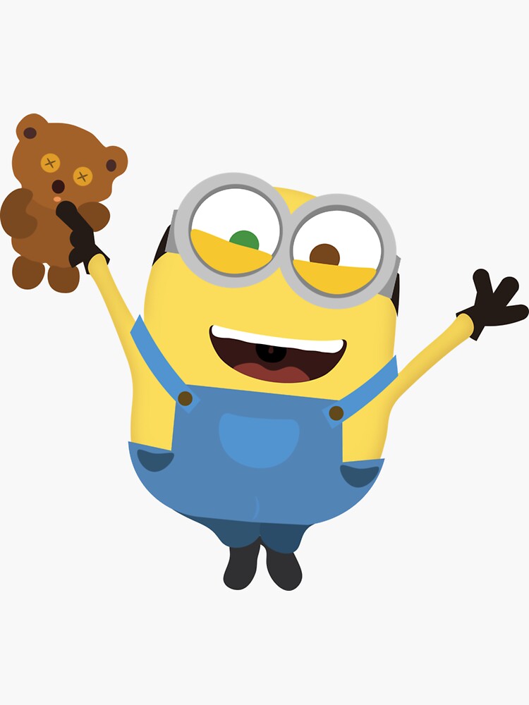 "Minion Bob " Sticker for Sale by Jamaika-Vuppir | Redbubble