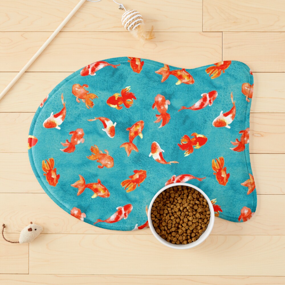 "Watercolor Goldfish Pond " Art Print for Sale by TigaTiga | Redbubble