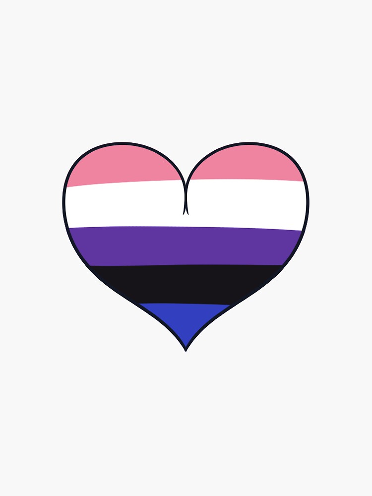 "Genderfluid pride flag" Sticker for Sale by AriTheArtDemon | Redbubble