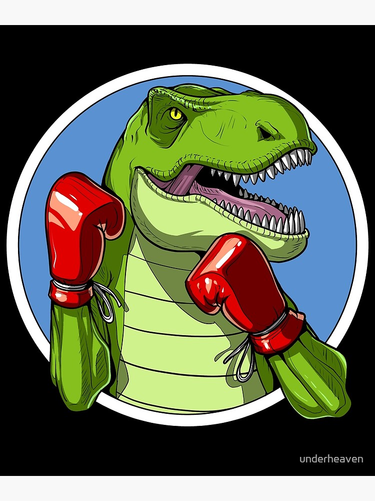 Póster «Boxeo de dinosaurio T-Rex» de underheaven | Redbubble