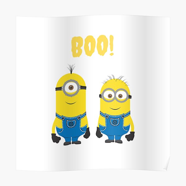 "Minions boo Best T-Shirt" Poster for Sale by MamadPC | Redbubble