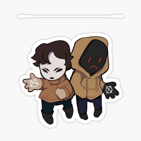 "masky and hoodie chibi " Sticker for Sale by vinike2200 | Redbubble