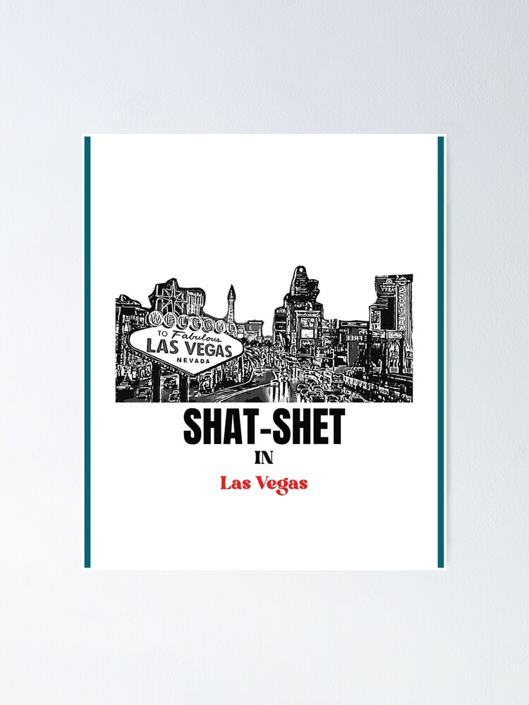 Póster «Shat-Shet In Las Vegas - Diseño de arte de ilustración Gráfico ...