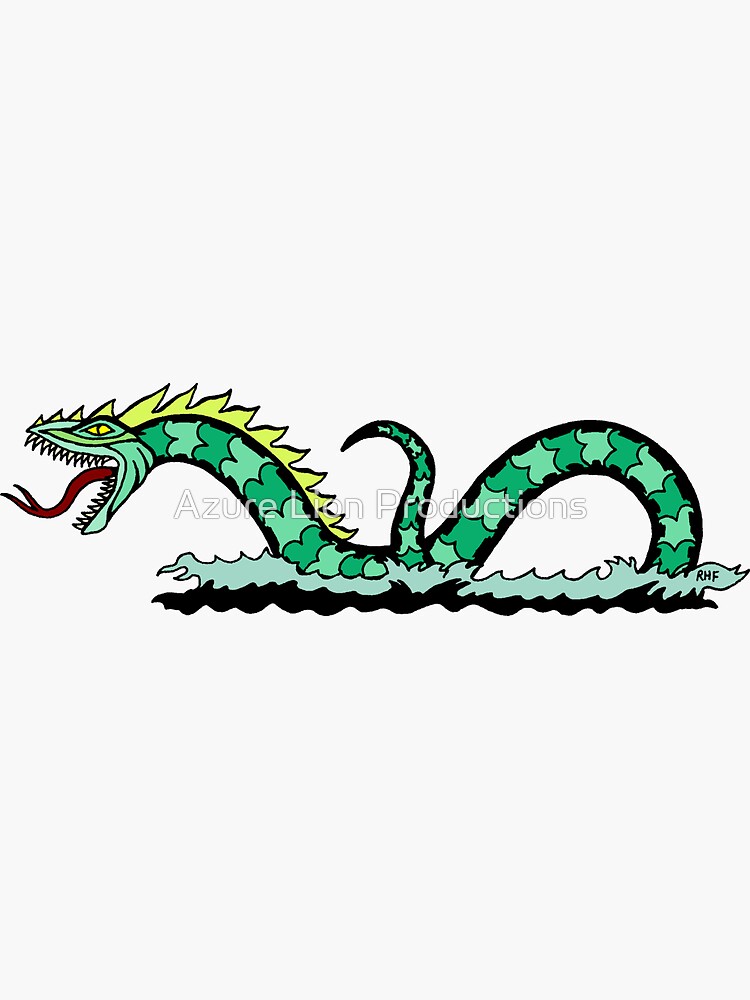 "Sea Serpent" Sticker by RHFay | Redbubble
