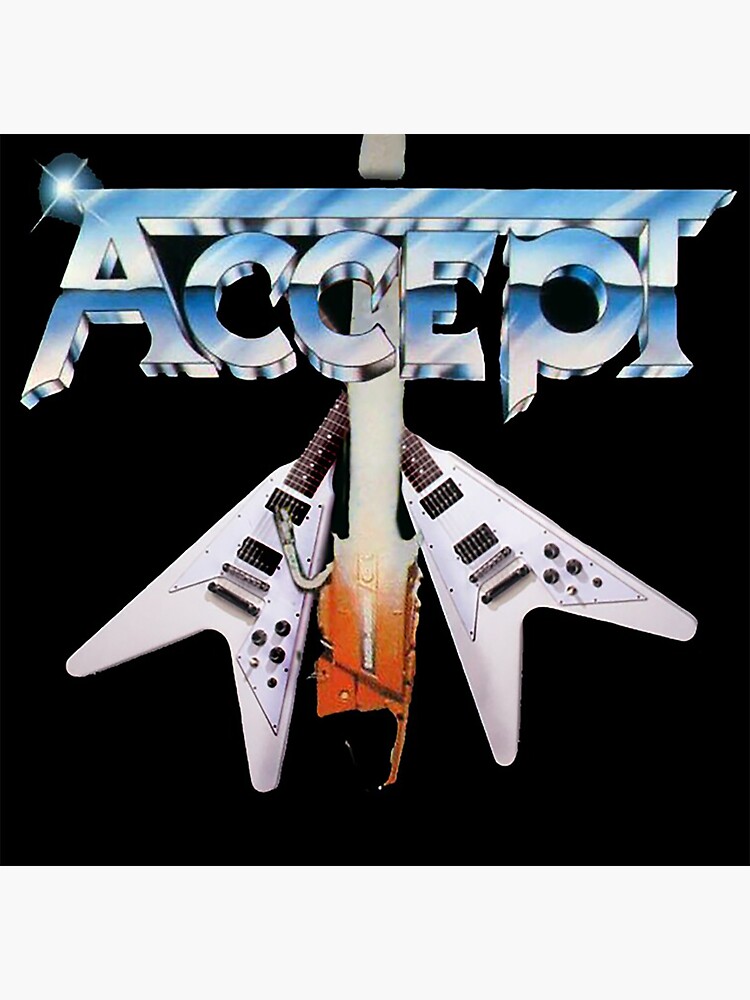 "accept band" Sticker for Sale by floyd0654 | Redbubble