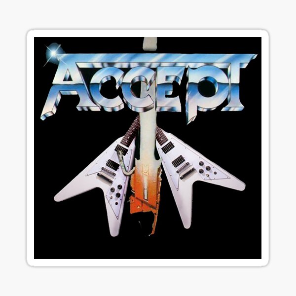 "accept band" Sticker for Sale by floyd0654 | Redbubble