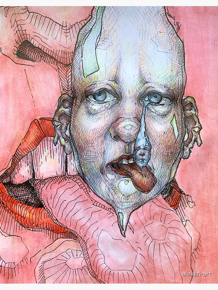 "Teardrop Man Drinking Teardrop Man Drinking Teardrop Man" Sticker for ...