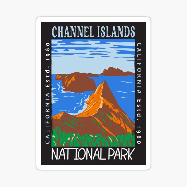 "Channel Islands National Park California Distressed" Sticker for Sale ...