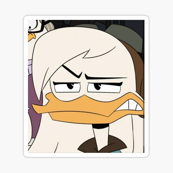 "angry della duck" Sticker for Sale by Ranbug | Redbubble