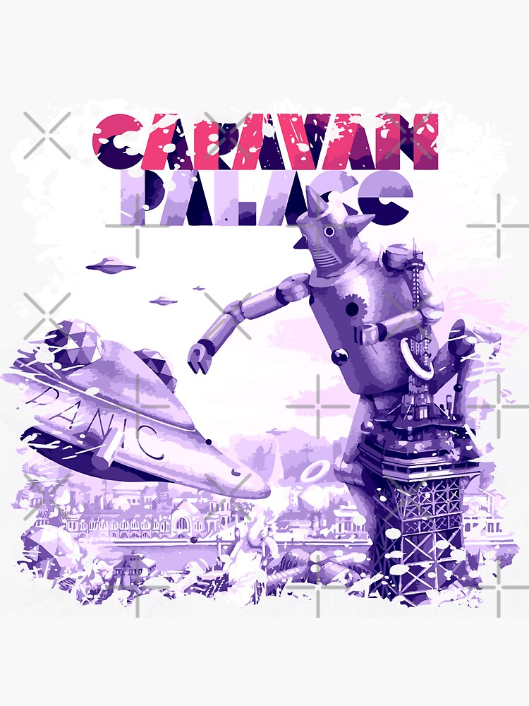 "Caravan Palace Merch" Sticker for Sale by SihnoXOnhis | Redbubble