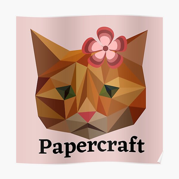 "Paper Cat Princess. Look at me. Papercraft" Poster for Sale by ...