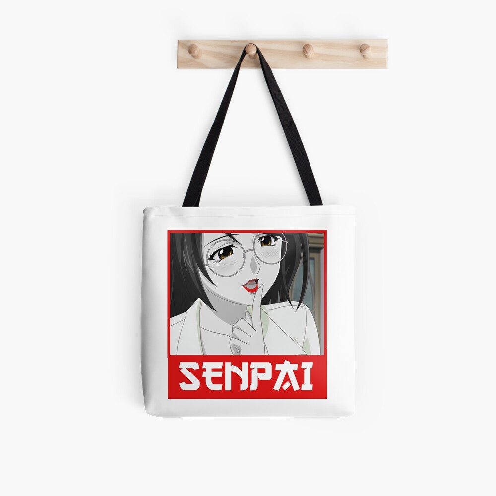 "Anime girl senpai word from anime and manga anime girl lips on" Tote ...