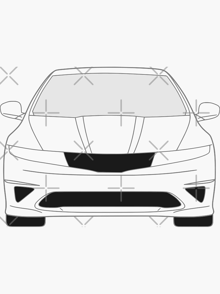 "Honda Civic 8th generation FK FN Civic" Sticker for Sale by EdimDesign ...