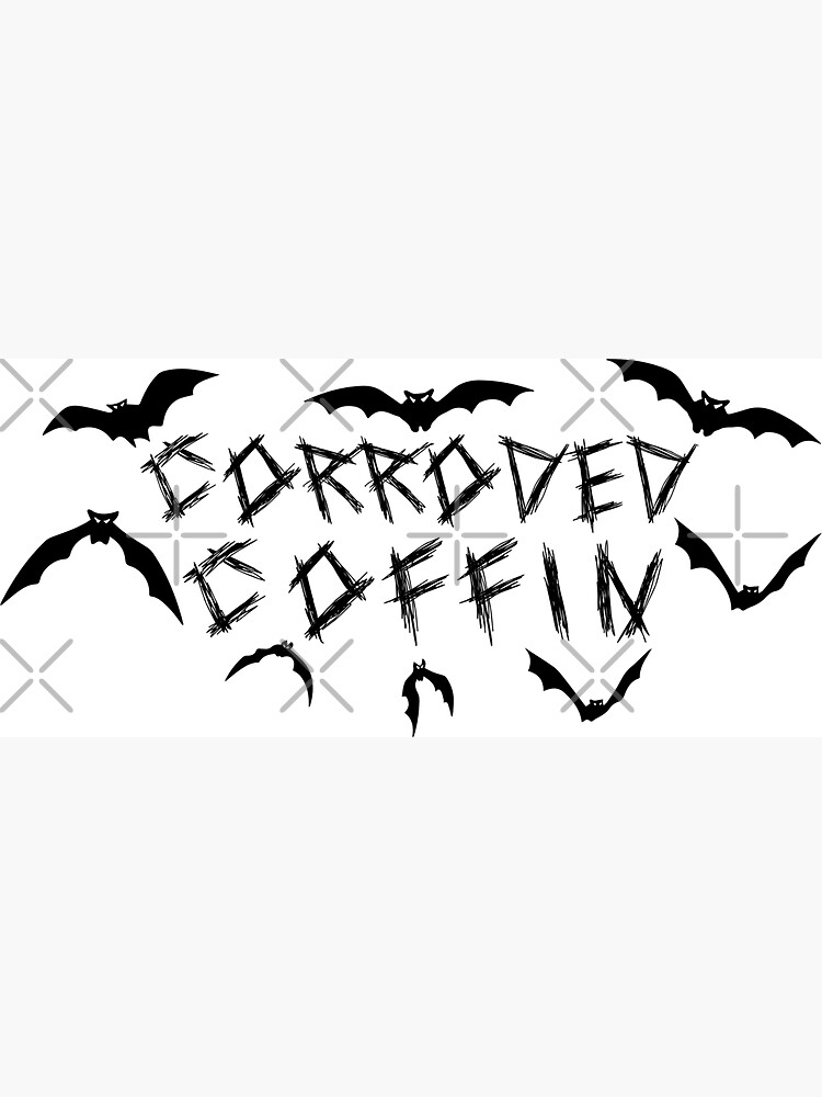 "Corroded Coffin Logo with Bats | Stranger Things, Eddie Munson" Magnet ...