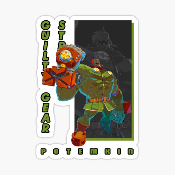 "GUILTY GEAR - POTEMKIN" Sticker for Sale by RECBLACK | Redbubble