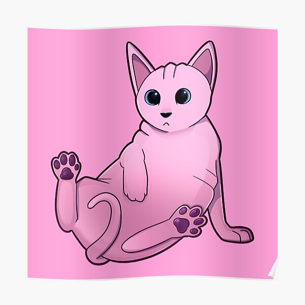 "Bingus Sphynx Cat, Praise bingus meme and Cute hairless cat" Poster ...