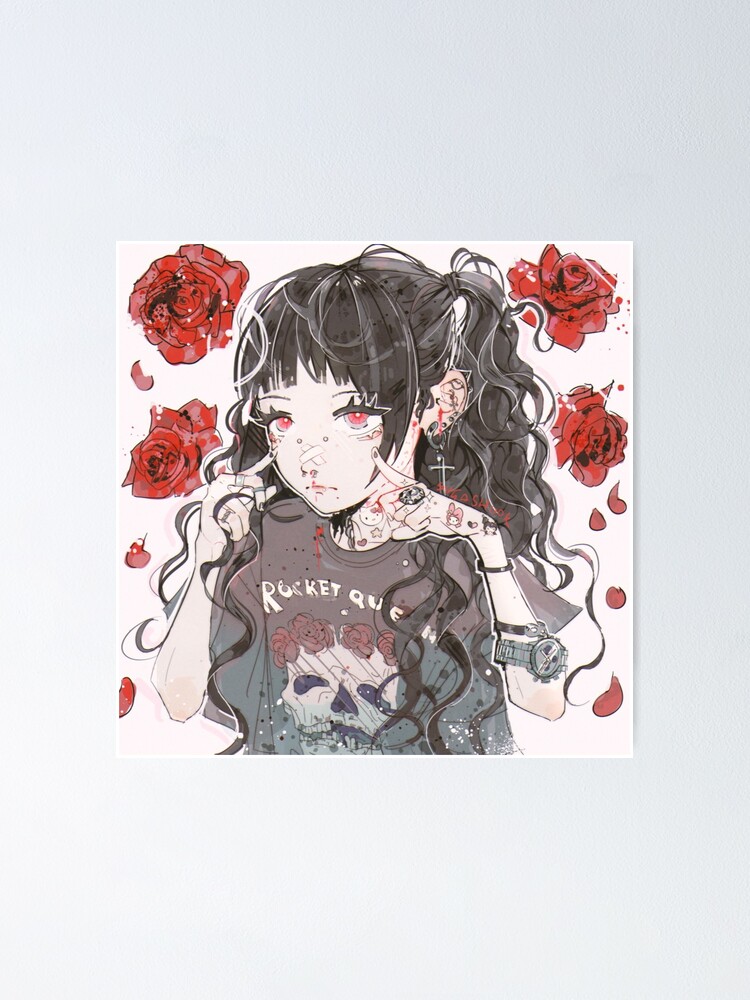 "Rocket queen anime girl" Poster for Sale by RainbowChild80 | Redbubble