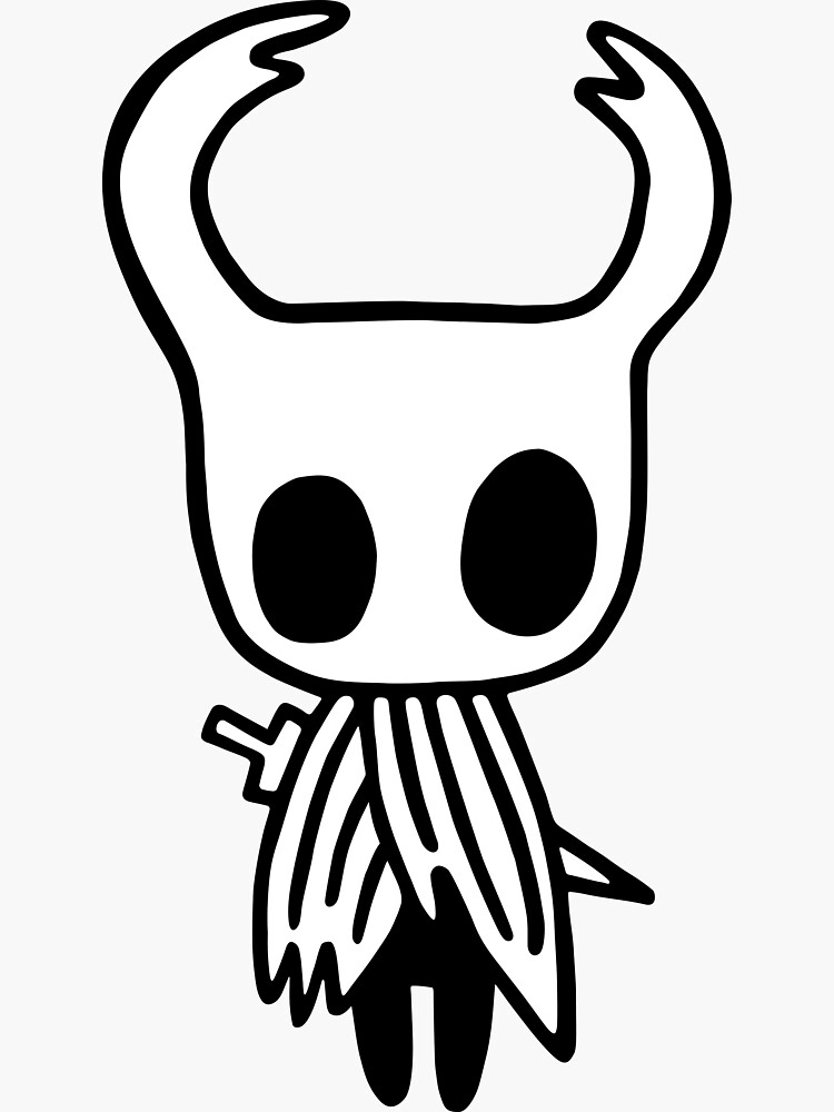 "Hollow Knight Outline V.1" Sticker for Sale by ElyDesignCo | Redbubble