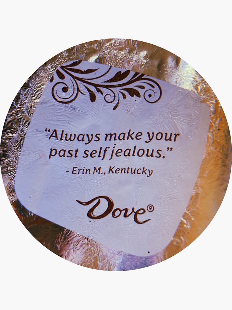 "Dove Candy Wrapper Inspiration" Sticker for Sale by learntolovellc ...