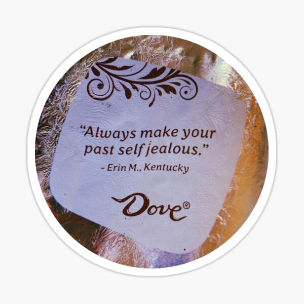 "Dove Candy Wrapper Inspiration" Sticker for Sale by learntolovellc ...