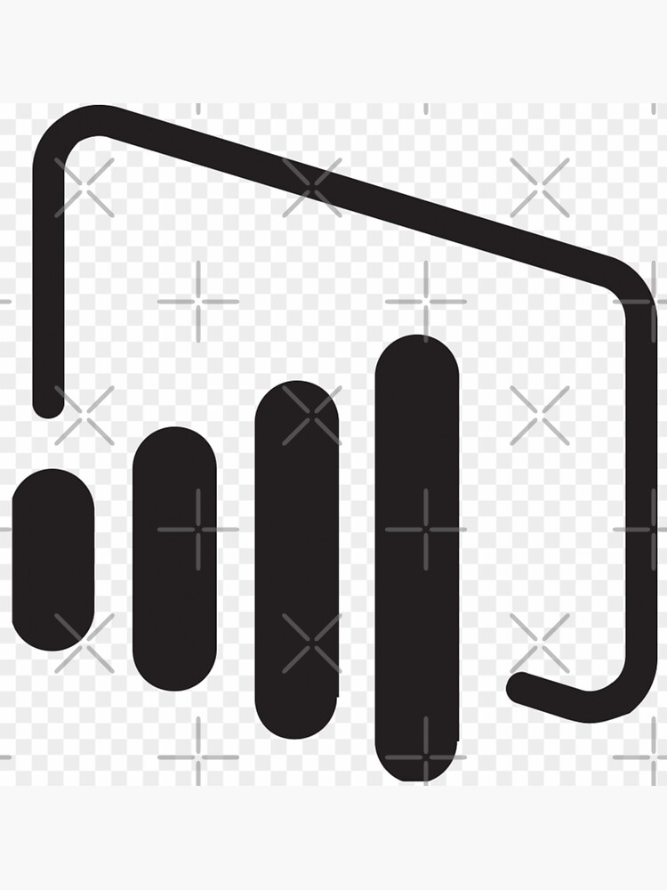 "PowerBI " Sticker for Sale by MDAccount | Redbubble