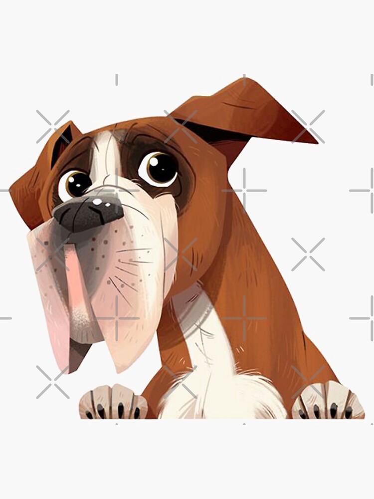 "Dogo Argentino" Sticker for Sale by AYAZOU | Redbubble