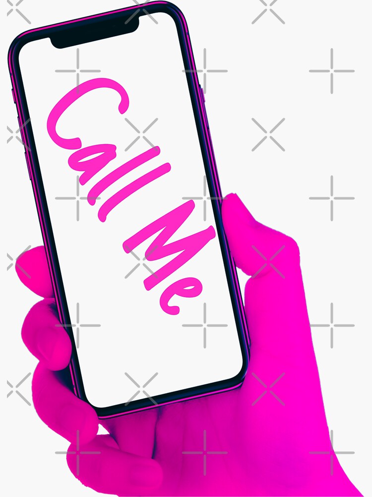 "Call Me Quote" Sticker for Sale by atroffire | Redbubble