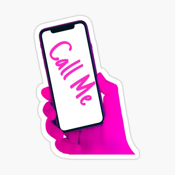 "Call Me Quote" Sticker for Sale by atroffire | Redbubble