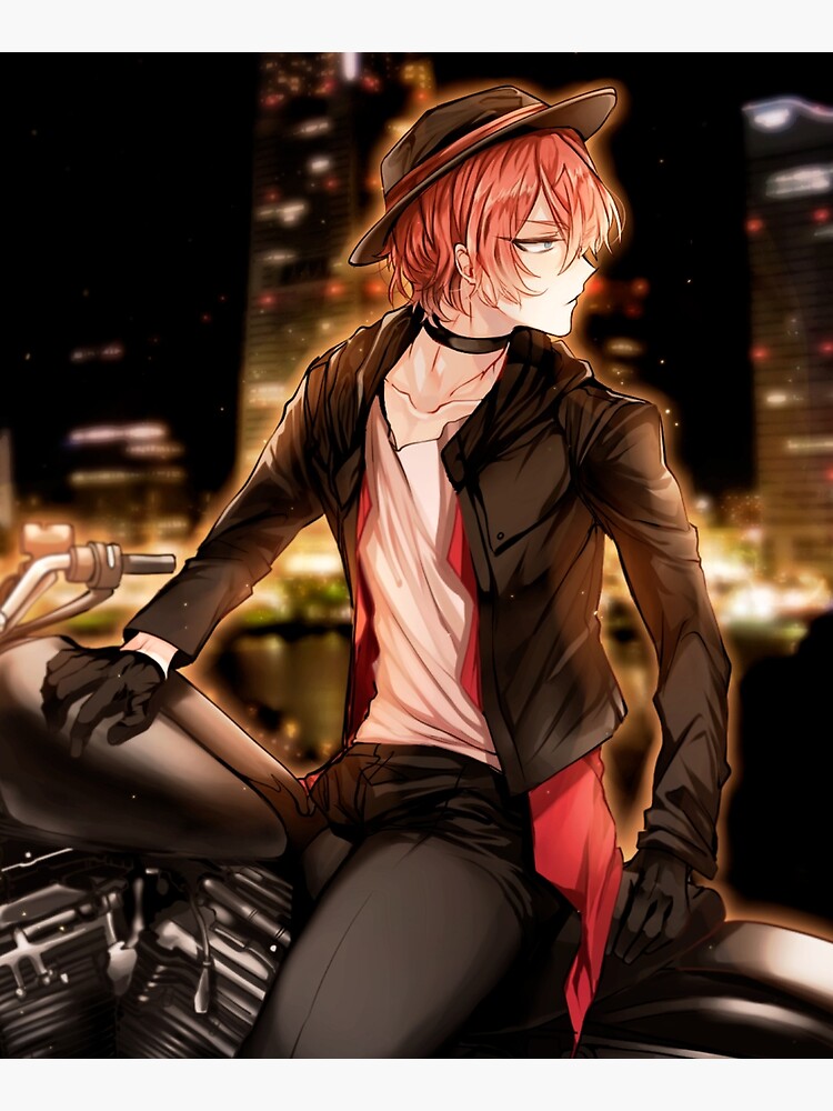 "Cute Chuuya Nakahara(Bungou Stray Dogs BSD Anime Boy | Cutie)" Mounted ...