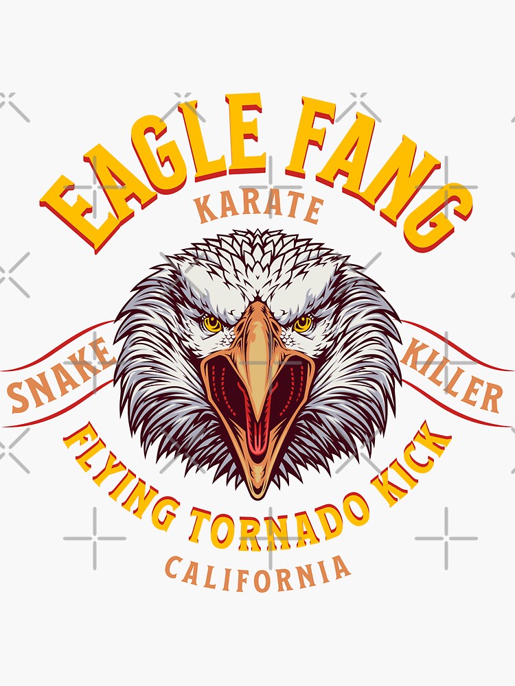 "Eagle Fang Karate, Cobra Kai" Sticker for Sale by shirtcrafts | Redbubble