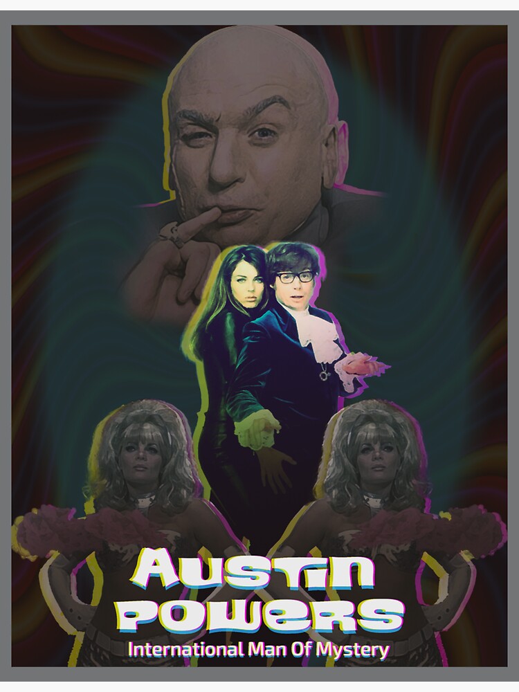 "Austin Powers" Sticker for Sale by RoraWightman15 | Redbubble