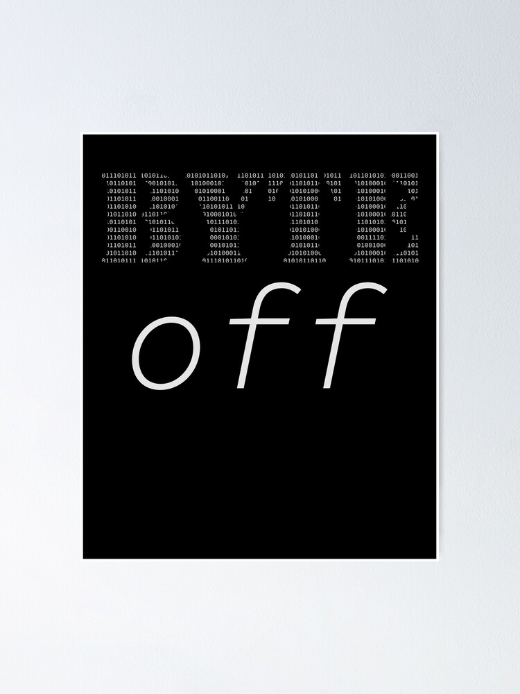 Byte Off Funny Programmer Computer Binary Code Poster For Sale By E Mad Redbubble