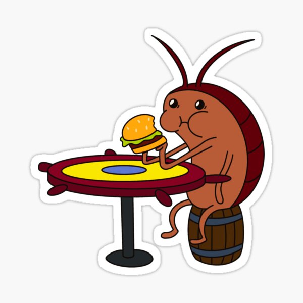 "spongebob cockroach" Sticker for Sale by RooRoo77 | Redbubble