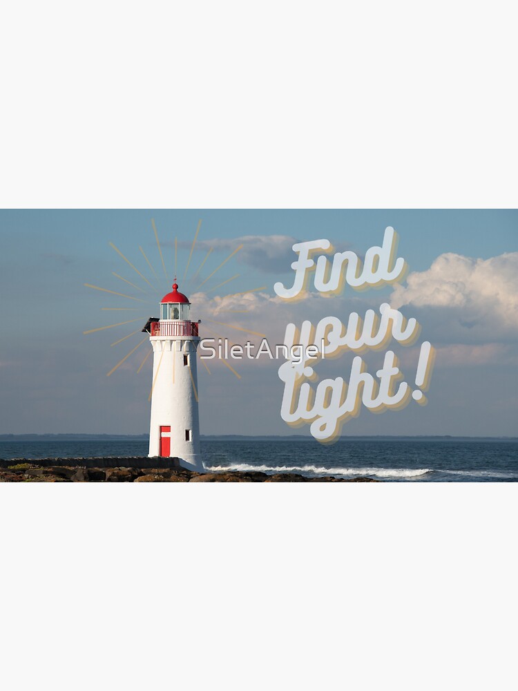 "Find your light!" Sticker for Sale by SiletAngel | Redbubble