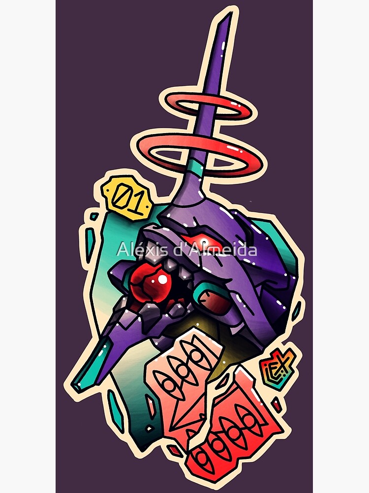 "ZERO ONE | Unit 01 berserk | Modern traditional tattoo style" Art ...