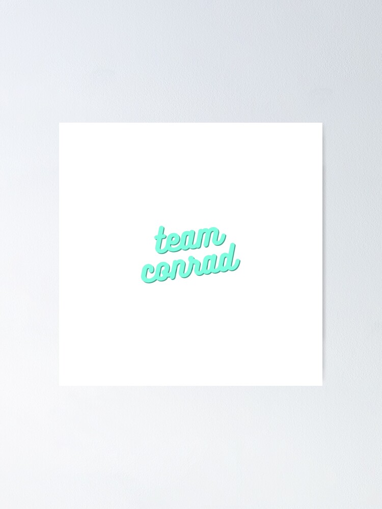 "The Summer I Turned Pretty Team Conrad Sticker" Poster for Sale by ...