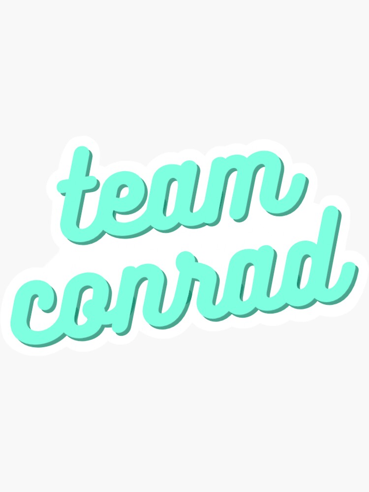 "The Summer I Turned Pretty Team Conrad Sticker" Sticker for Sale by ...