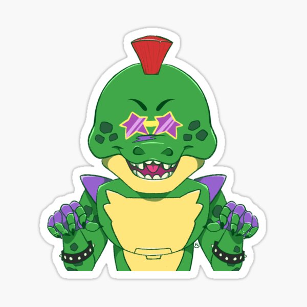 "FNAF - Monty Gator" Sticker for Sale by Lollamas | Redbubble