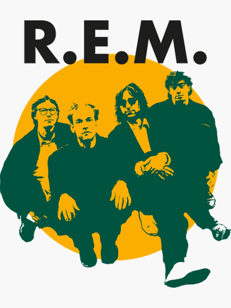 "R E M Band" Sticker for Sale by PSCournoyer | Redbubble