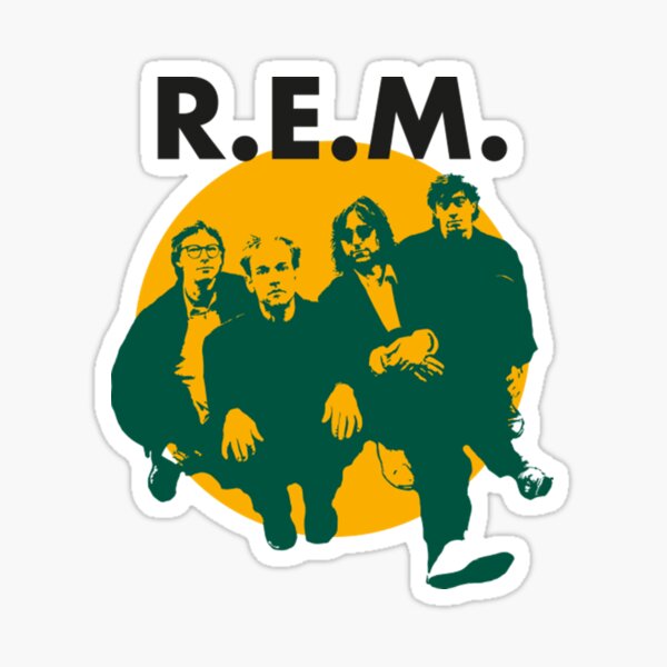 "R E M Band" Sticker for Sale by PSCournoyer | Redbubble