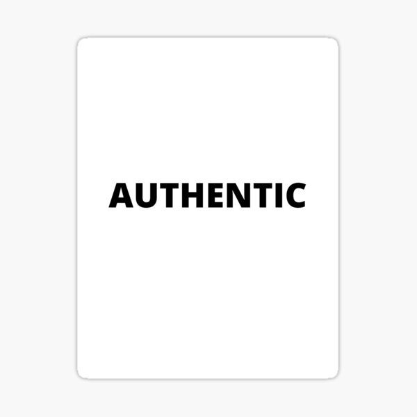 "Authentic" Sticker for Sale by TCMAS | Redbubble